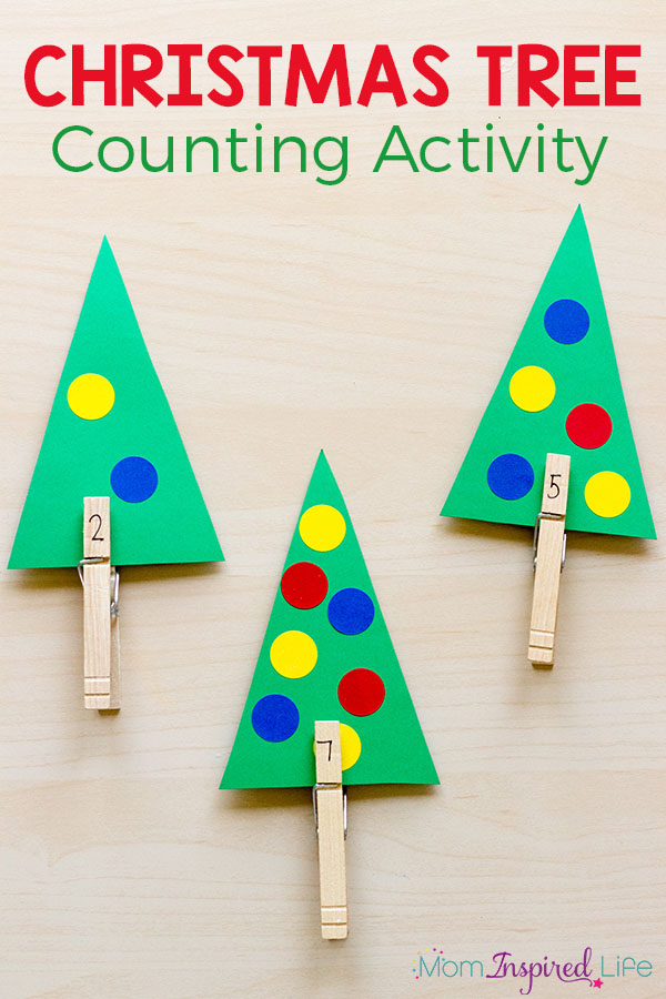 Christmas Tree Counting Math Activity