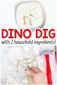 Dinosaur Dig Excavation Activity that is Super Easy!