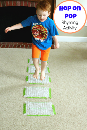 Hop on Pop Rhyming Activity