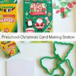 Preschool Christmas Card Making Station