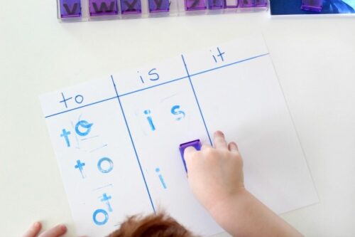 Sight Words with Alphabet Stamps