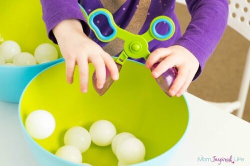 Ping Pong Ball Fine Motor Activity