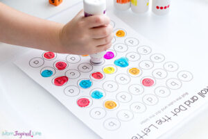 Roll and Dot the Letter Alphabet Activity and Free Printable
