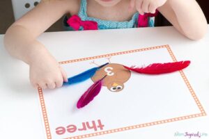 Turkey Counting Mats with Free Printables