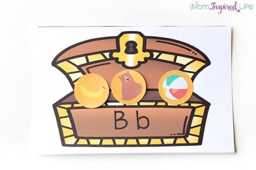 Pirate Treasure Beginning Sounds Free Printable
