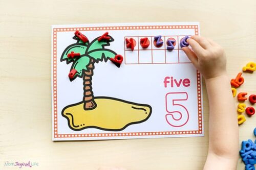 Chicka Chicka Boom Boom Counting Mats