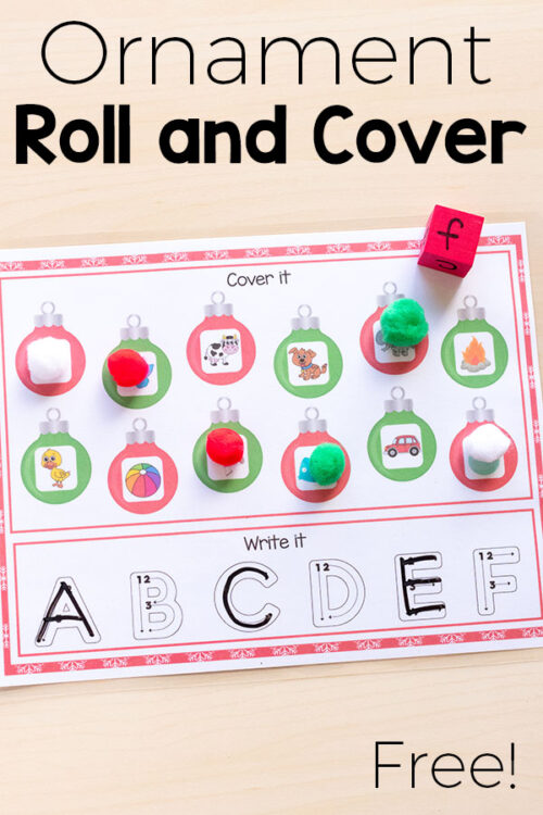 Ornament Roll and Cover Mats for Math and Literacy