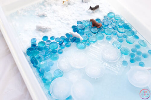 Arctic Sensory Bin for Winter