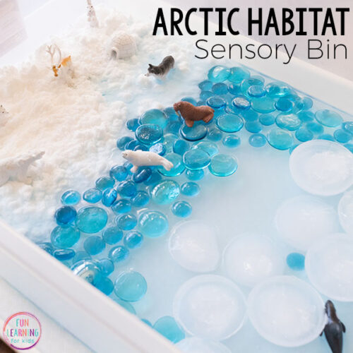 Arctic Sensory Bin for Winter