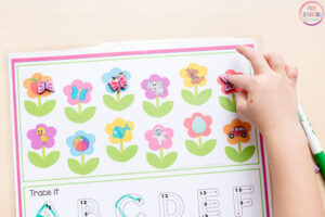 Spring Flower Roll and Cover Printable Mats
