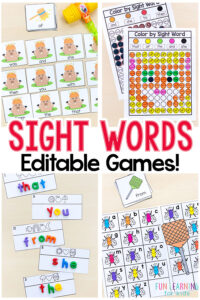 20 Editable Sight Word Games to Make Learning Fun!