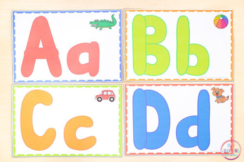 FREE Printable Alphabet Play Dough Mats for Preschool