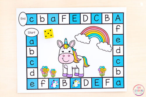 Editable Unicorn Board Game Free Printable