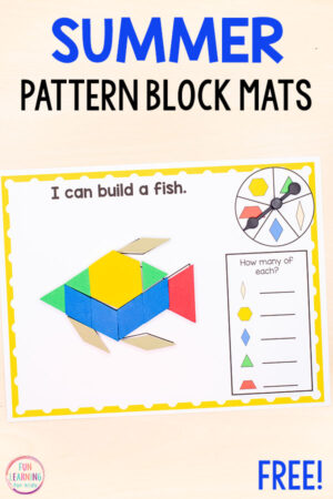 Free Printable Summer Pattern Block Mats