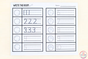 Valentine's Day Count the Room Printable for Preschool