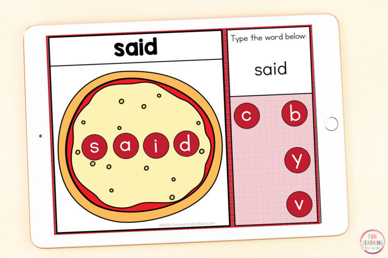 Paperless Sight Word Activities for Google Slides