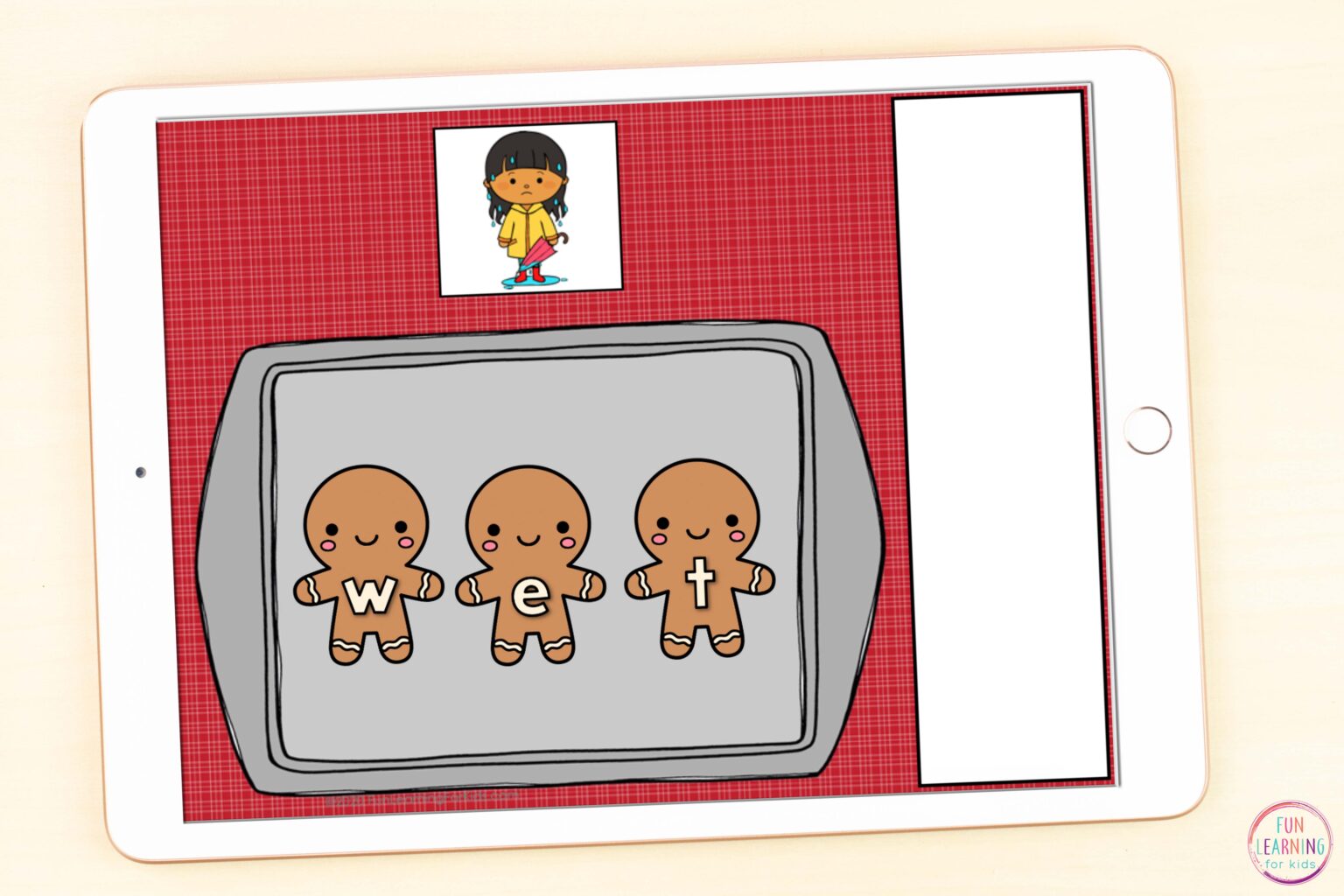 Gingerbread CVC Word Building Digital Activity