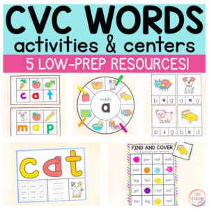 CVC Word Activities and Printables