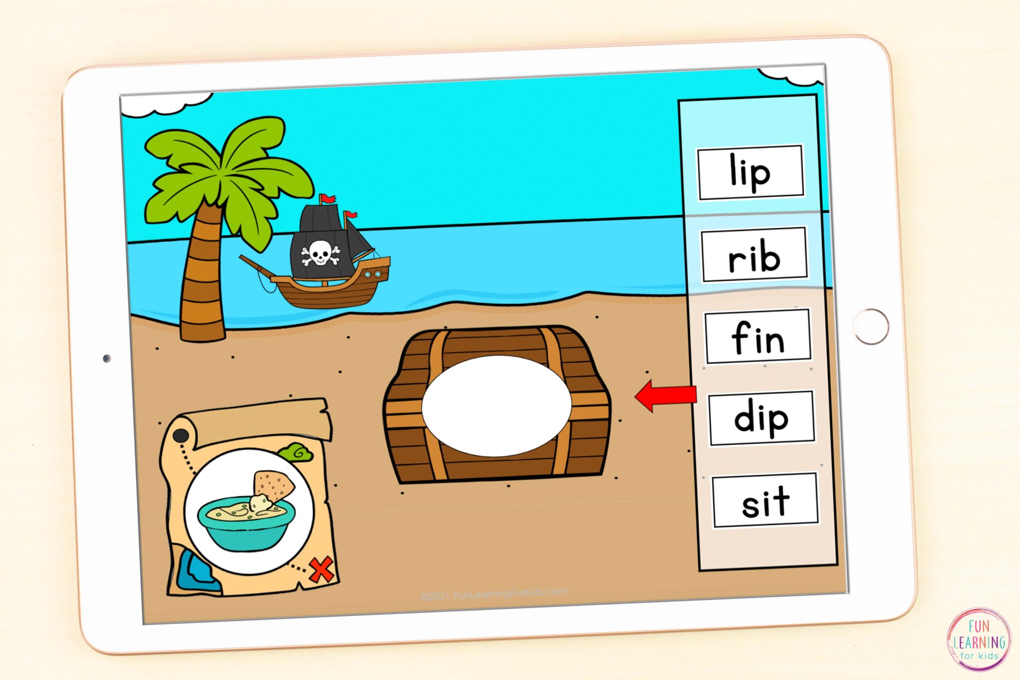 Digital Treasure Hunt CVC Matching Activity