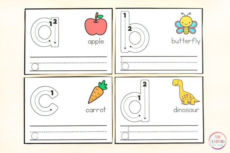 Printable Alphabet Letter Formation Cards for Kids