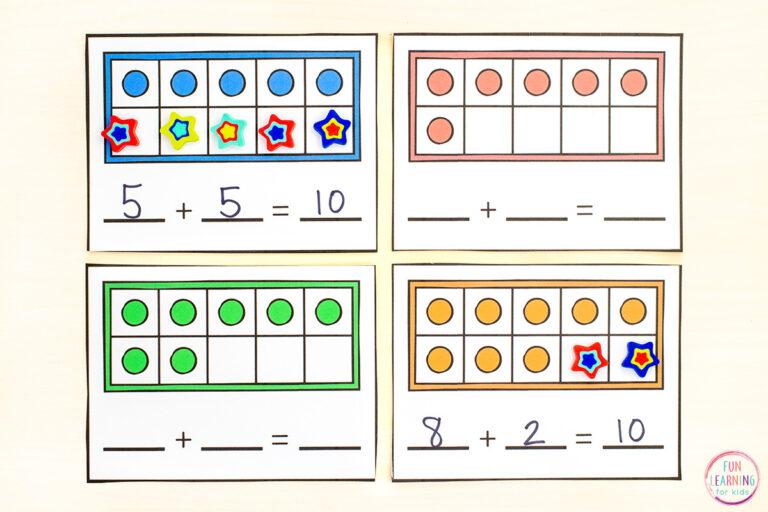 Make Ten Math Activity Free Printable