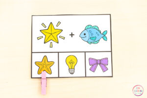 Compound Word Clip Cards Free Printable