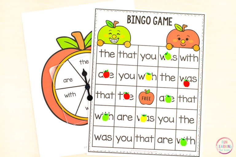 Editable Apple Theme Bingo Game