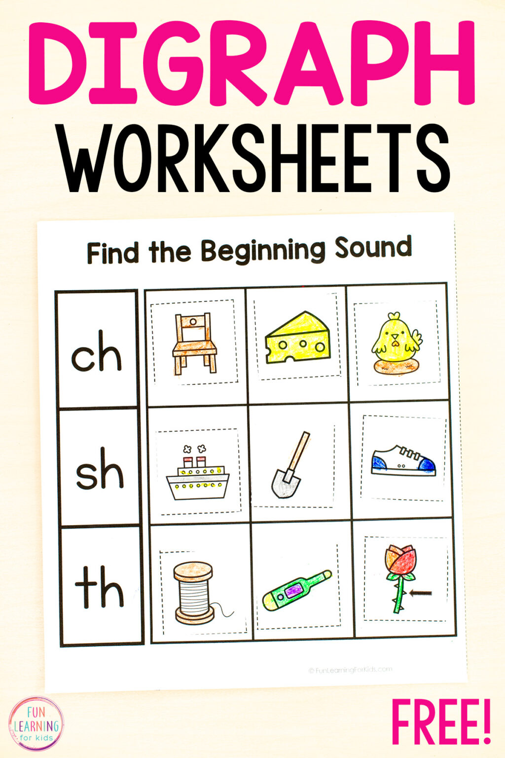 Digraph Sounds Sort Cut & Paste