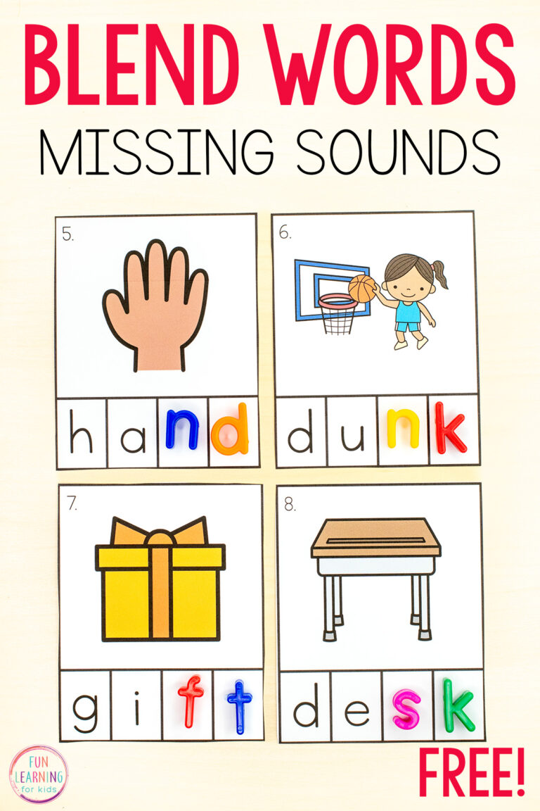Ending Blend Missing Sounds Cards