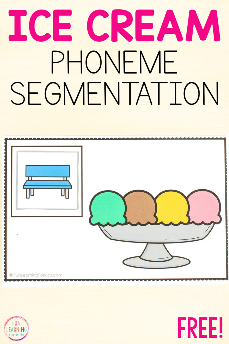 Summer Phoneme Segmentation Mats for Phonemic Awareness