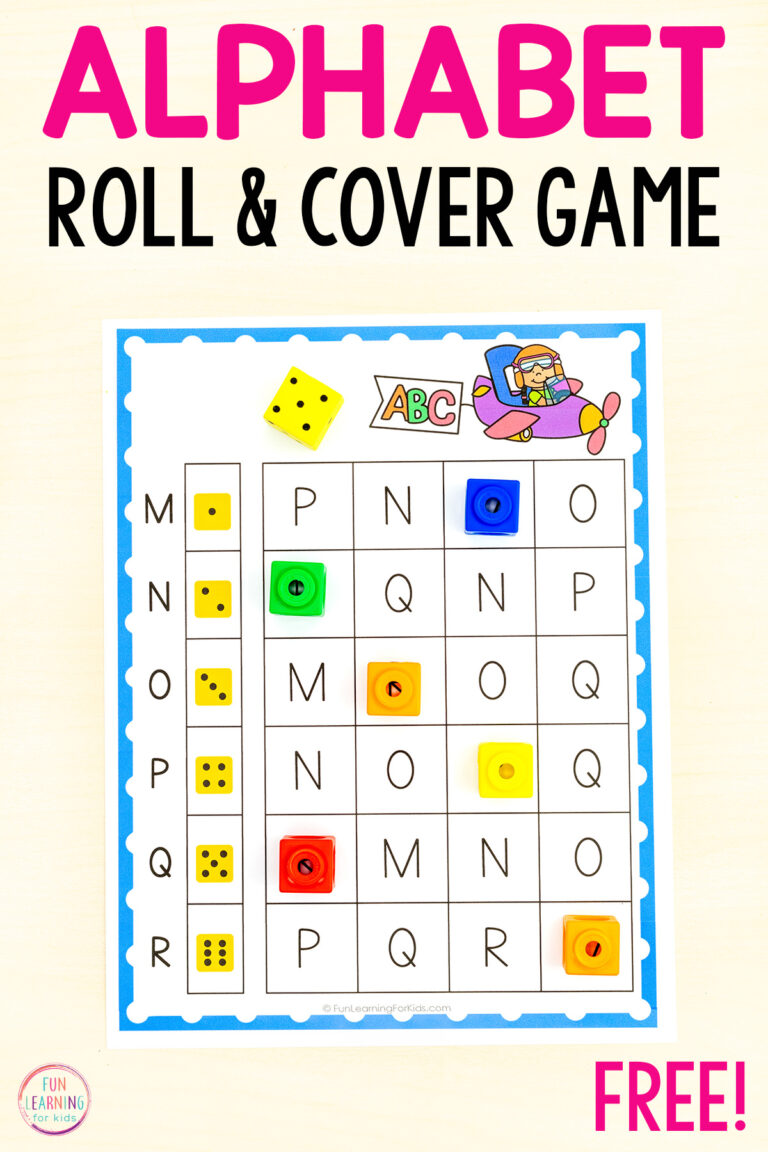 Super Fun Alphabet Roll & Cover the Letter Games
