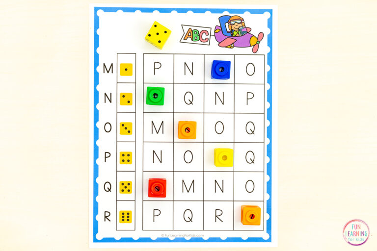 Super Fun Alphabet Roll & Cover the Letter Games