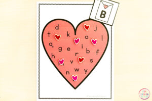 Valentine's Day Find and Color the Letter