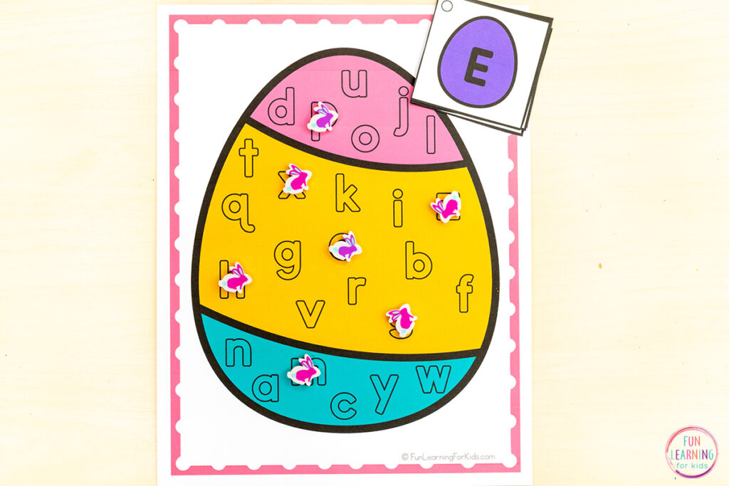 Easter Egg Find and Color the Number Sheets