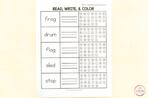 Editable Read, Write, and Color Worksheets