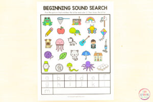 Free Printable Beginning Sound Search and Trace Alphabet Worksheets
