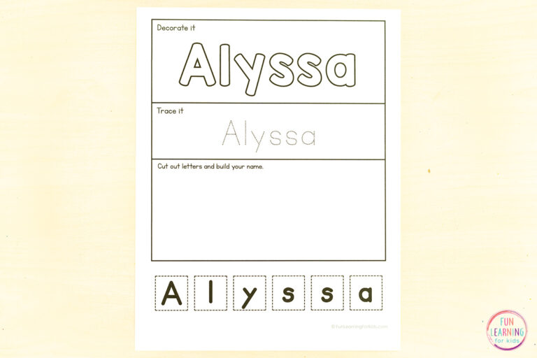 Editable Cut and Paste Build Your Name Worksheets