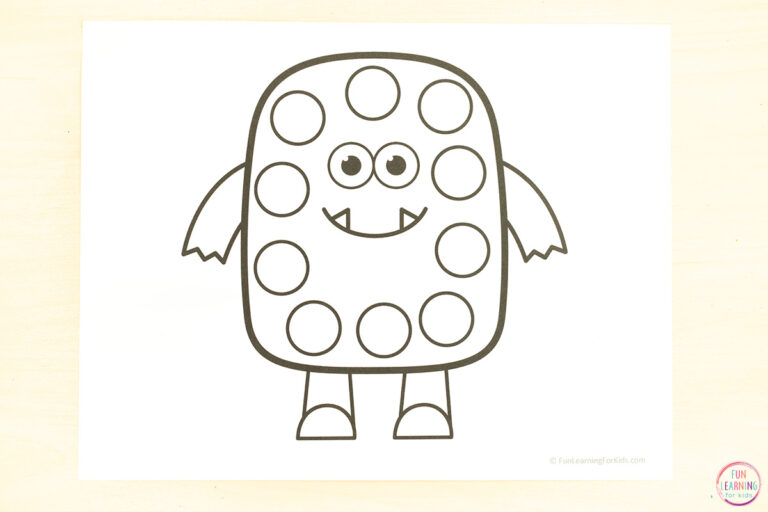 Monster Making Ten Math Craft for Addition Practice This Fall