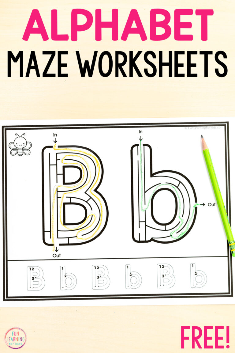 Easy to Use Alphabet Maze Worksheets