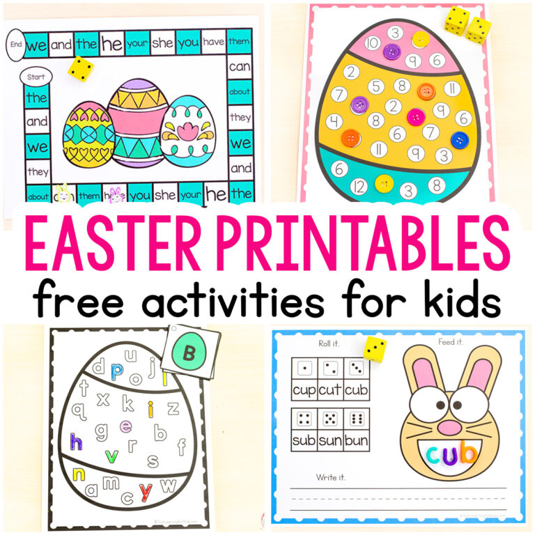 Free Easter Printables for Kids – Fun Activities for Spring Learning!