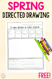 Spring Directed Drawing Sheets - Fun Learning for Kids