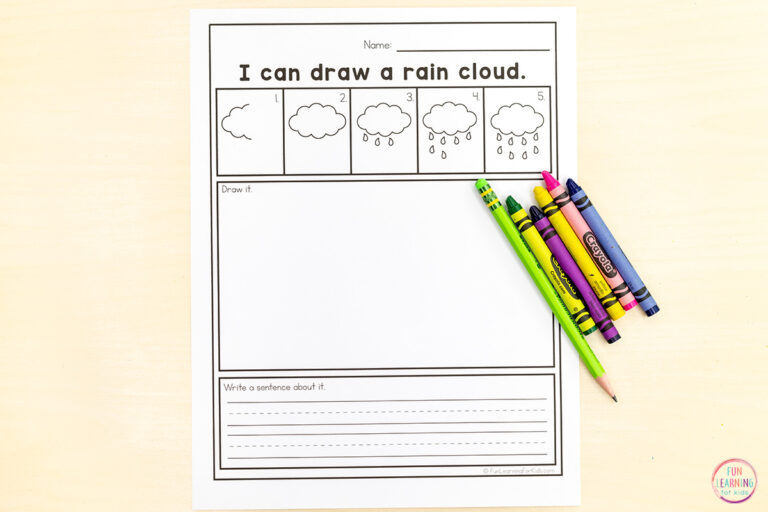 Spring Directed Drawing Sheets - Fun Learning for Kids